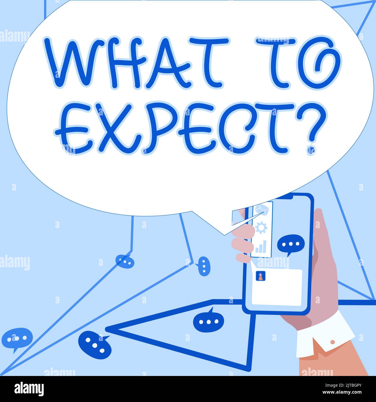 Text showing inspiration What To Expect. Concept meaning Confusion ...