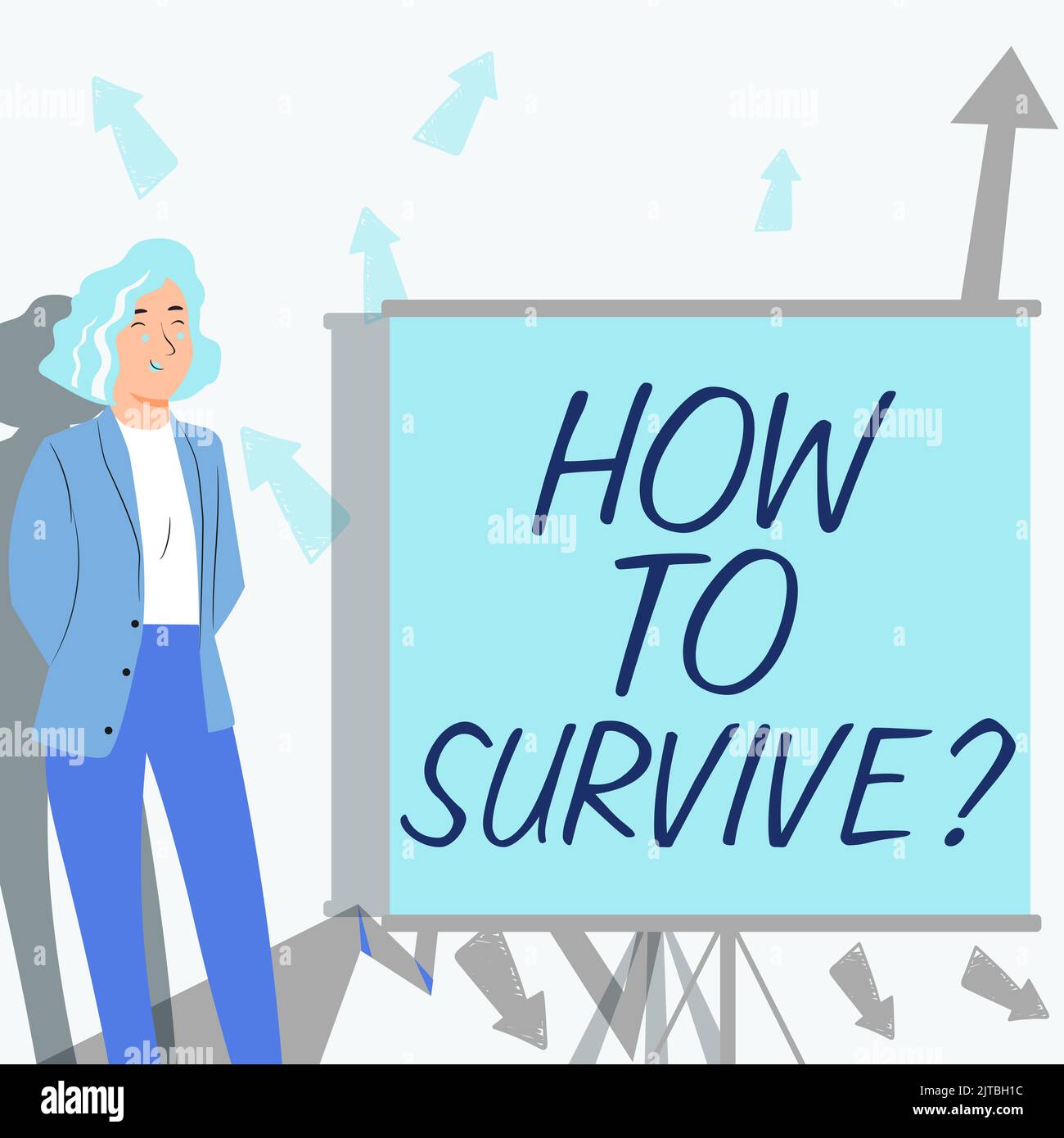 Text showing inspiration How To Survive. Word Written on ...