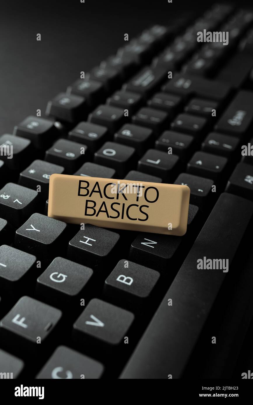 Back to basics keyboard hi-res stock photography and images - Alamy
