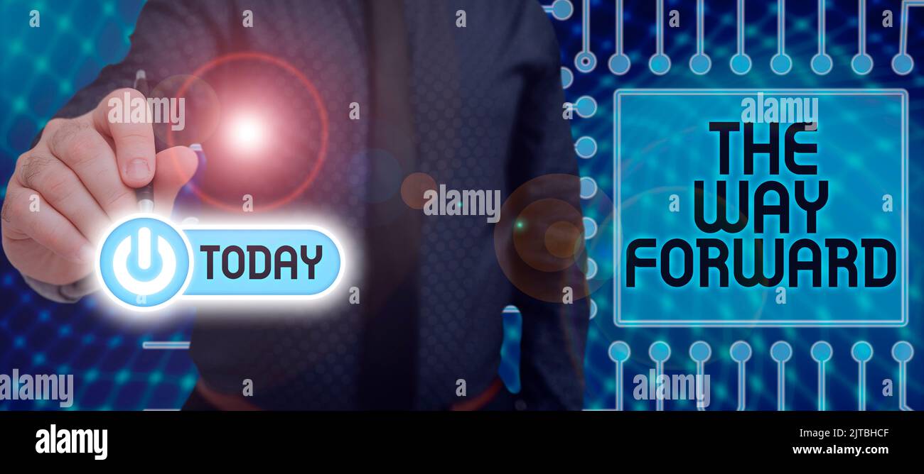 Inspiration showing sign The Way Forward. Business showcase Direction ...