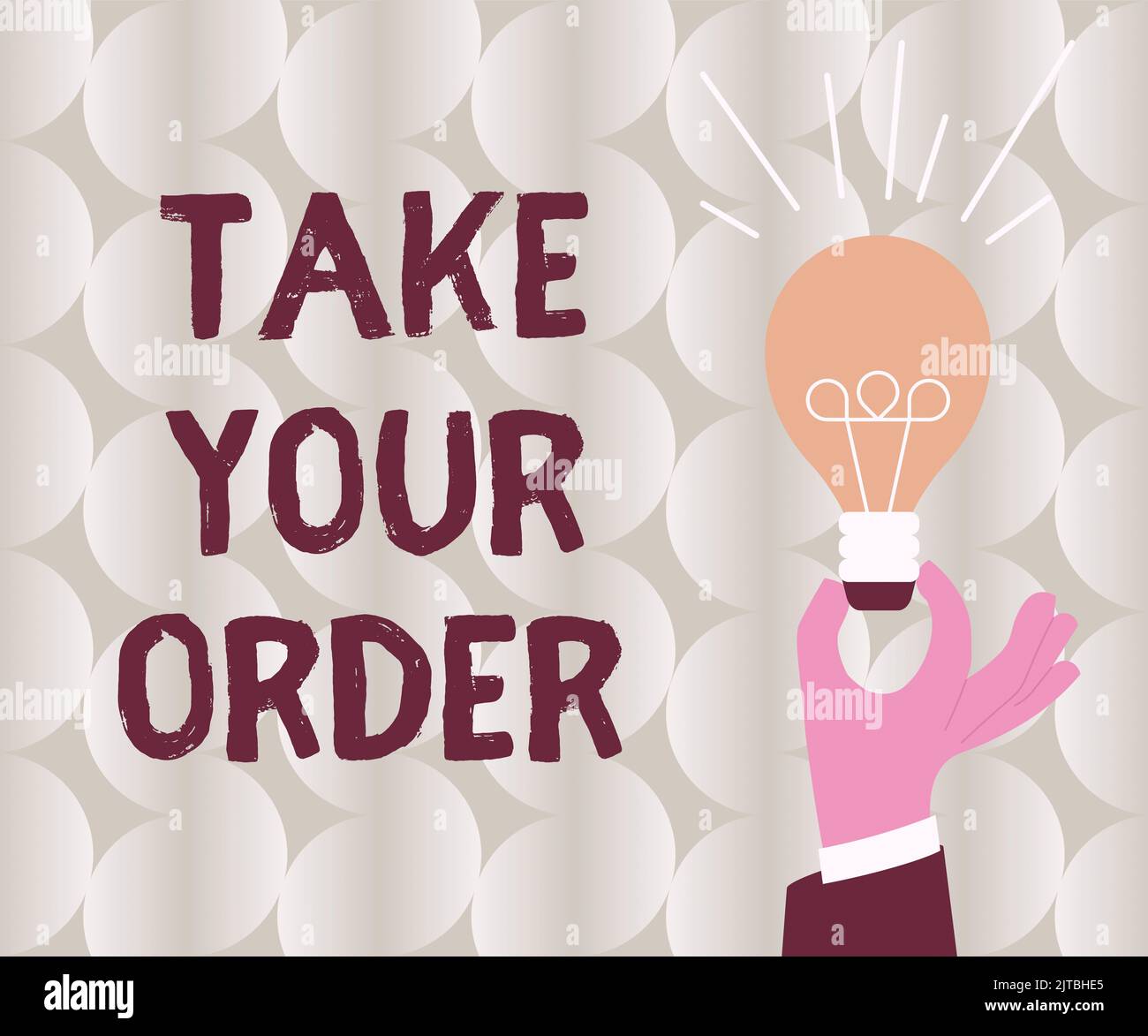 Hand writing sign Take Your Order. Business showcase Service in a ...