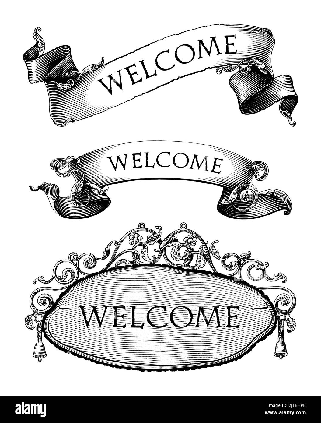 Victorian hand engraving Stock Vector Images - Alamy