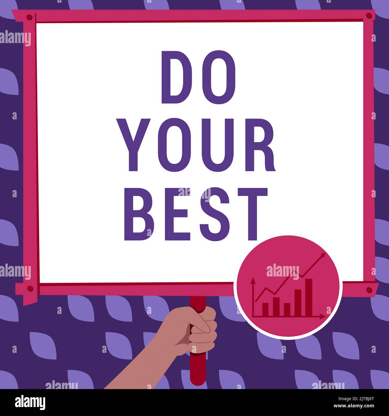 Hand writing sign Do Your Best. Word for Encouragement for a high ...