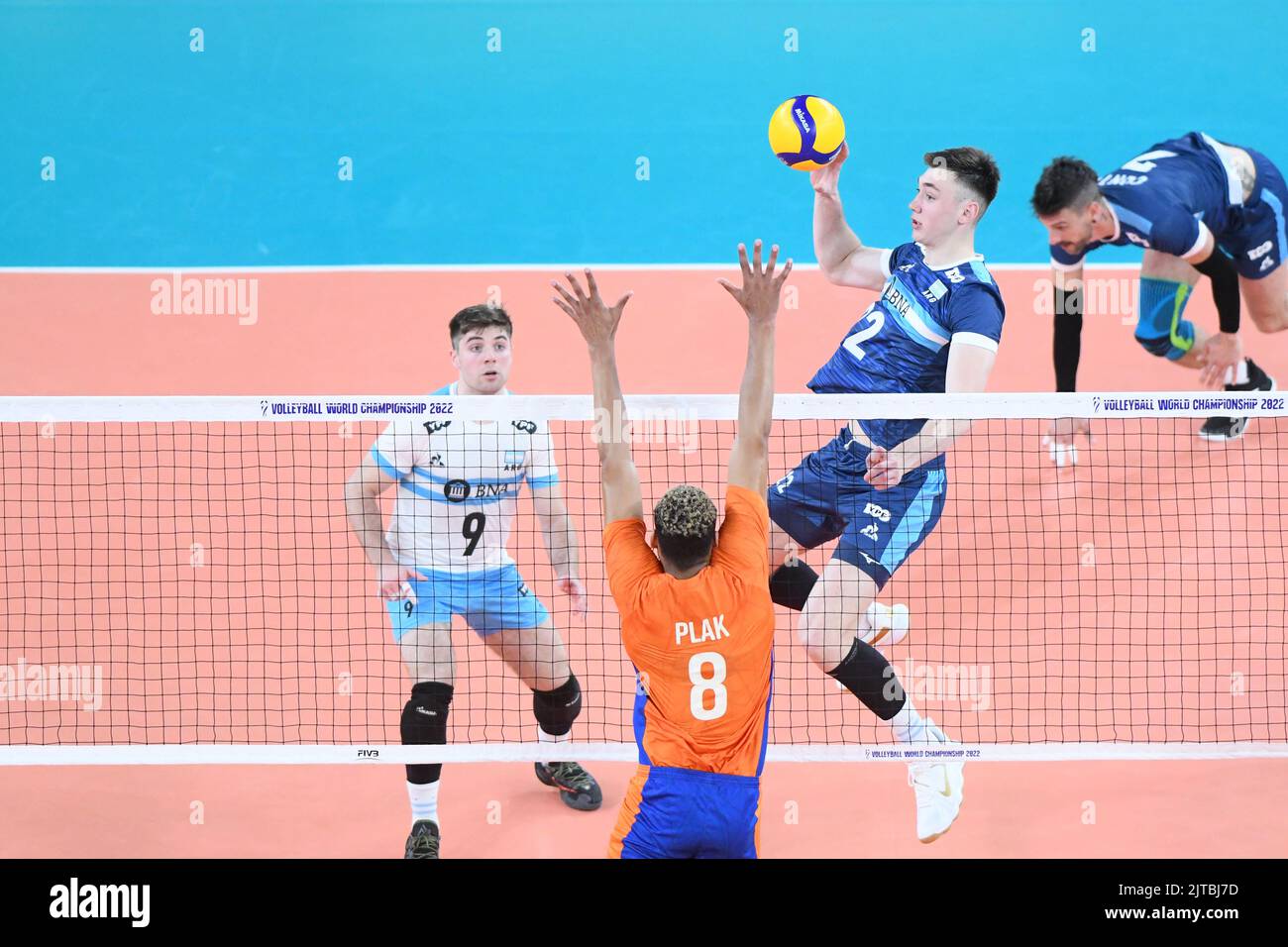 Nicolas Zerba (Argentina) against Netherlands. Volleyball World ...