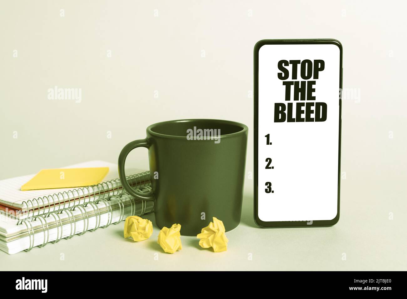 Text showing inspiration Stop The Bleed. Word Written on Medical ...