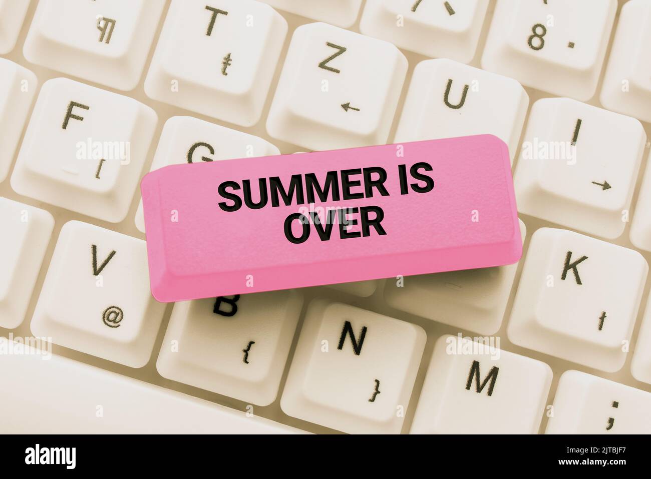 Sign displaying Summer Is Over. Business approach End of break good ...