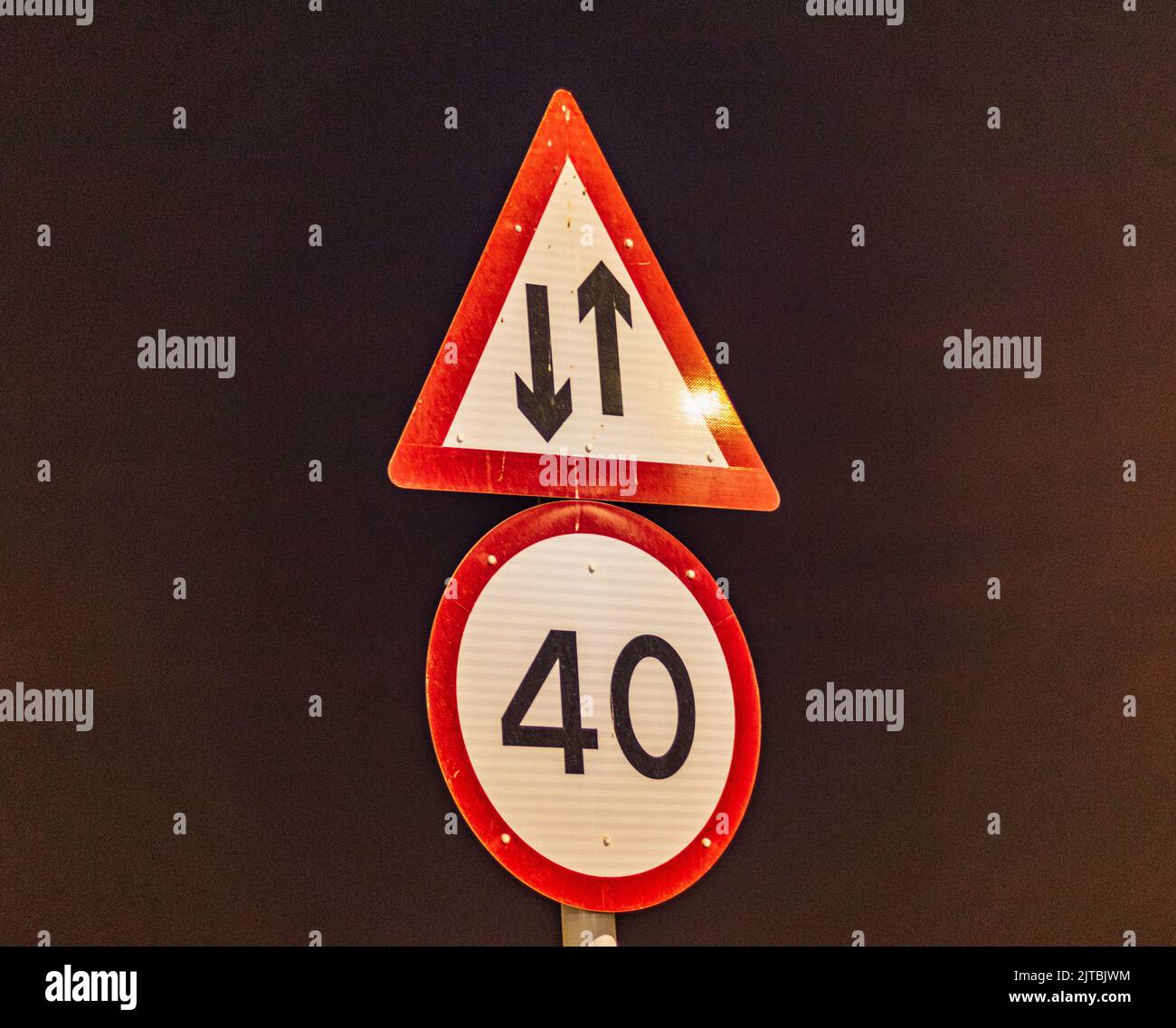 Close up shot of road signs Stock Photo - Alamy