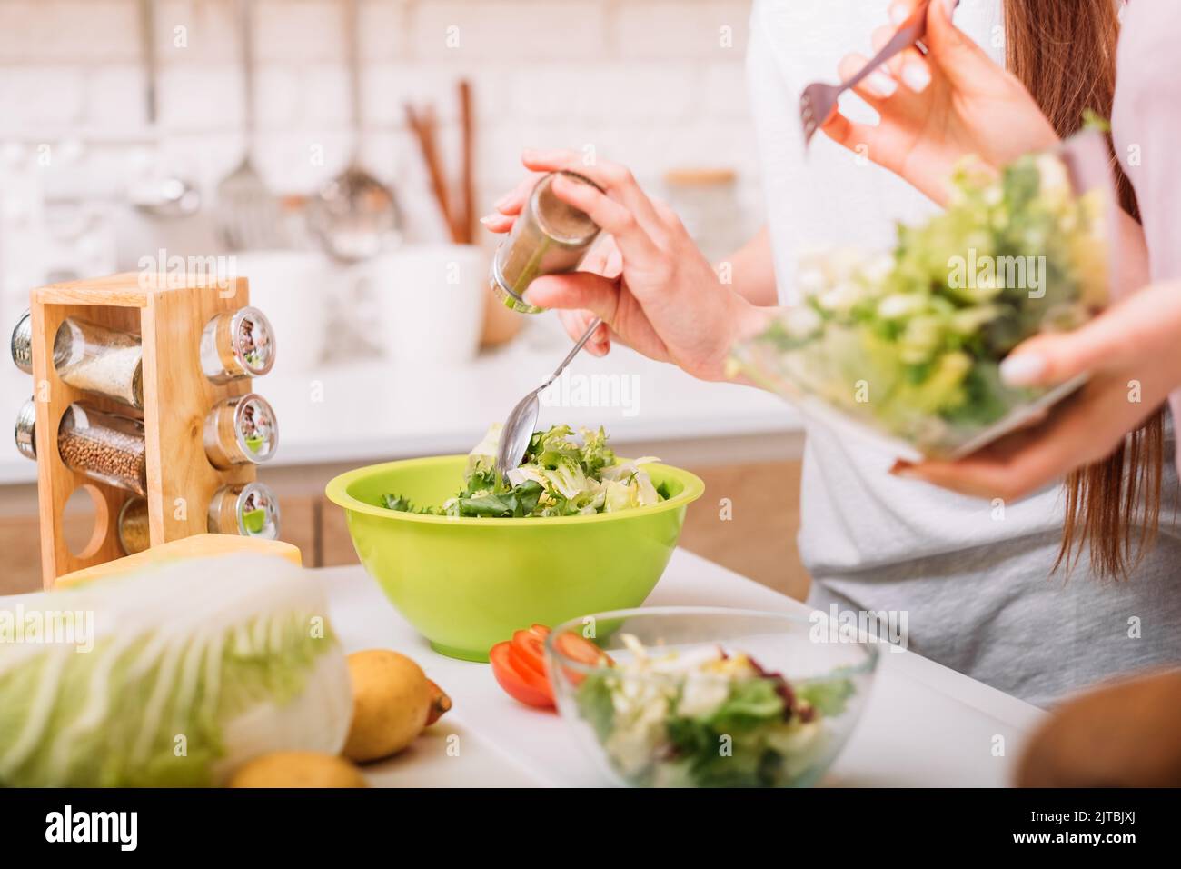 cooking hobby organic foods healthy lifestyle Stock Photo - Alamy