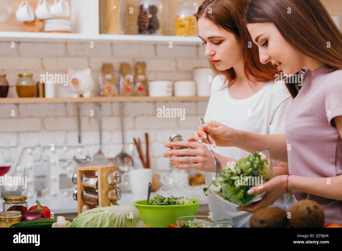 cooking hobby organic foods healthy lifestyle Stock Photo - Alamy