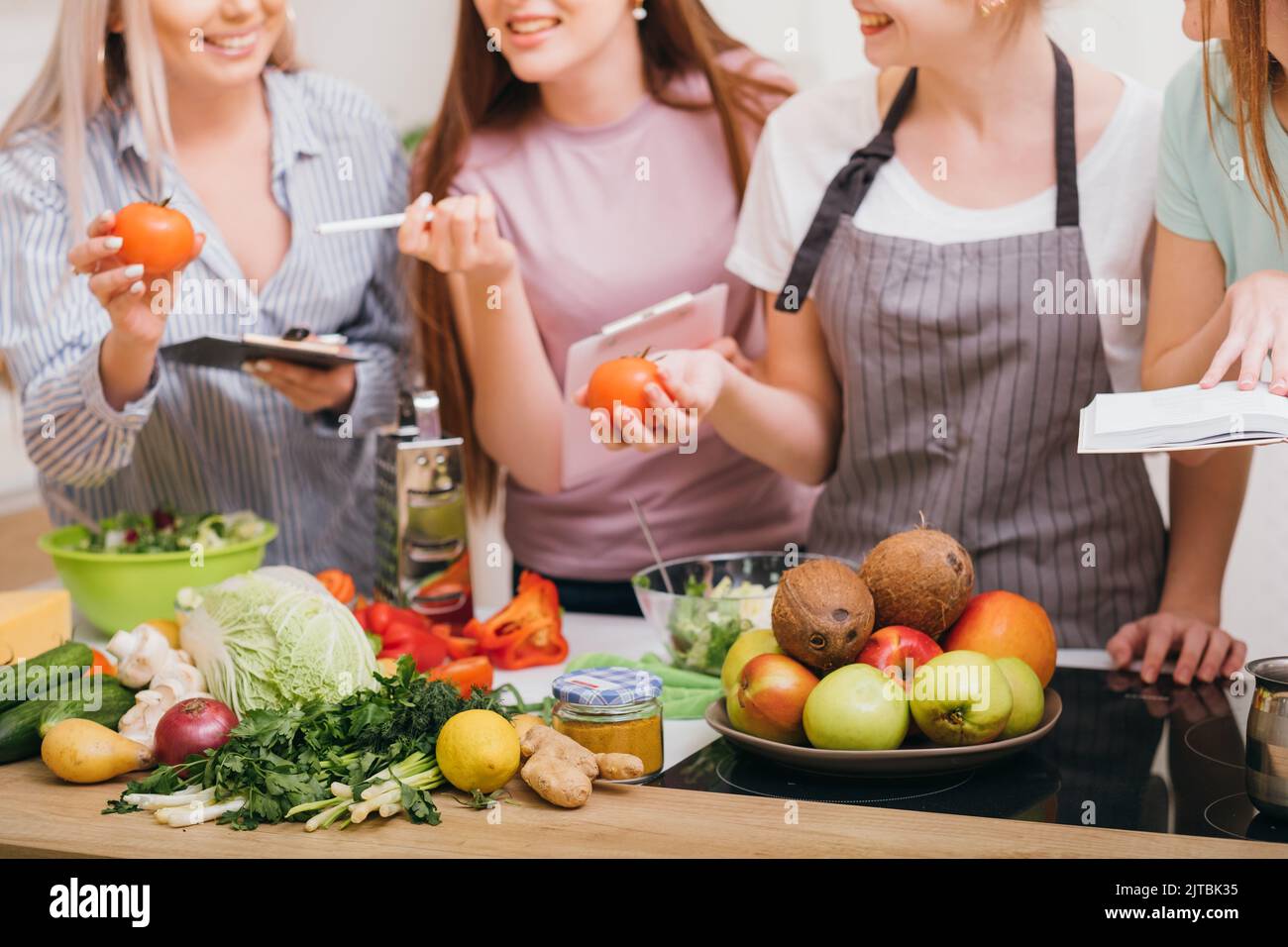culinary course food education healthy diet recipe Stock Photo - Alamy