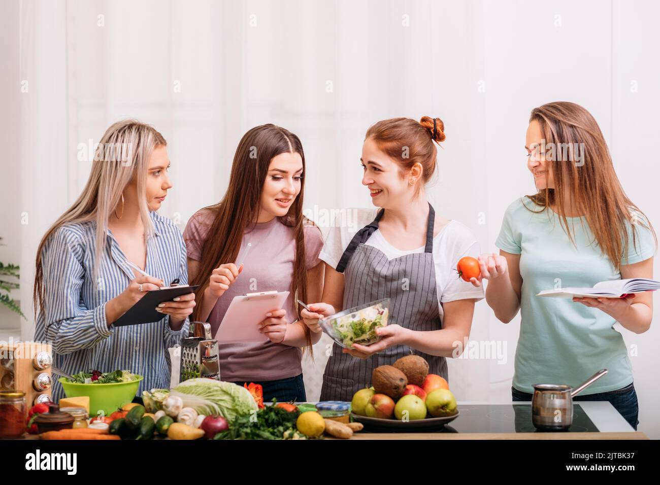 female cooking healthy eating dieting nutrition Stock Photo - Alamy