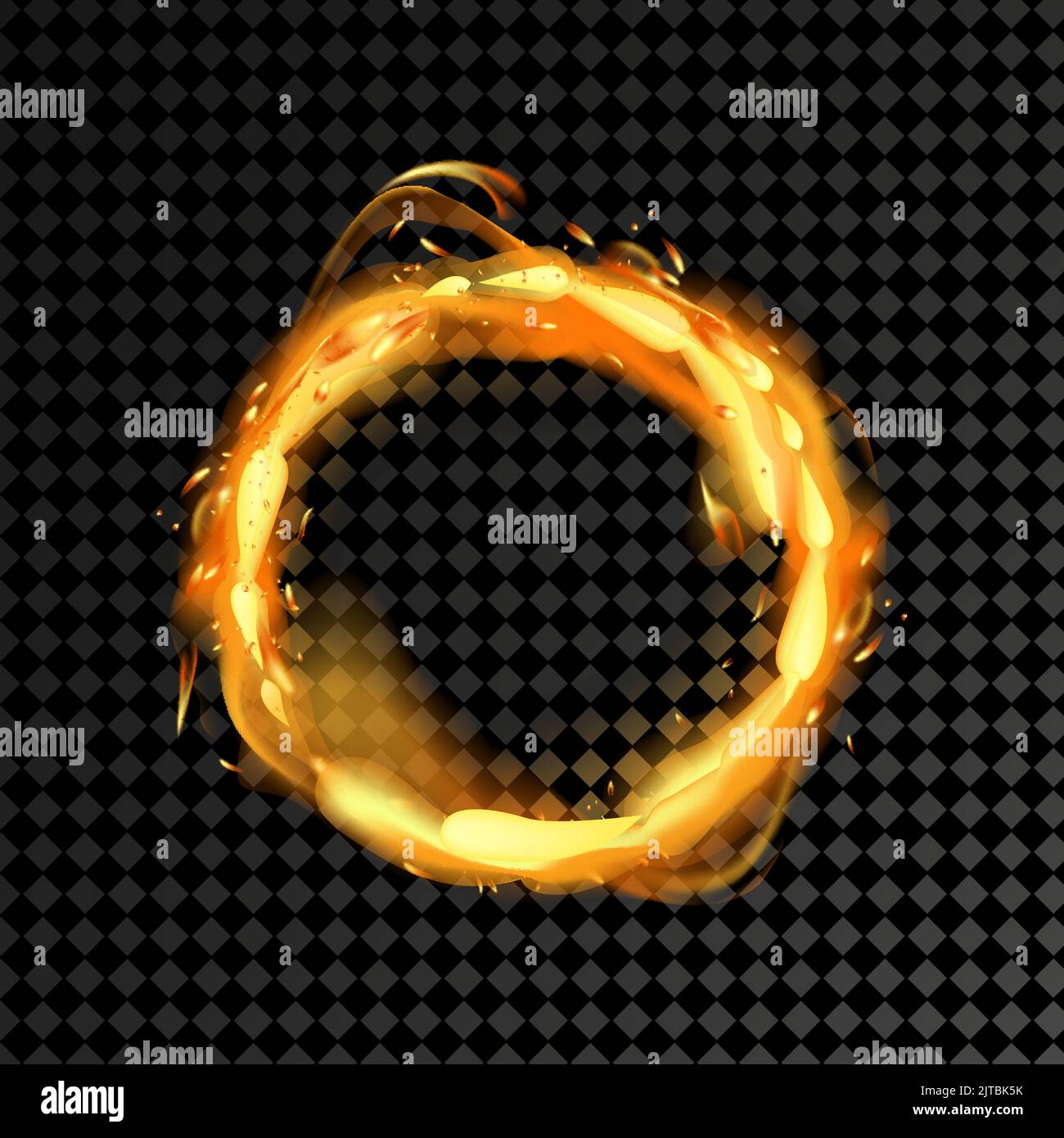 Fire circle. Ring of fire flame Stock Vector Image & Art - Alamy