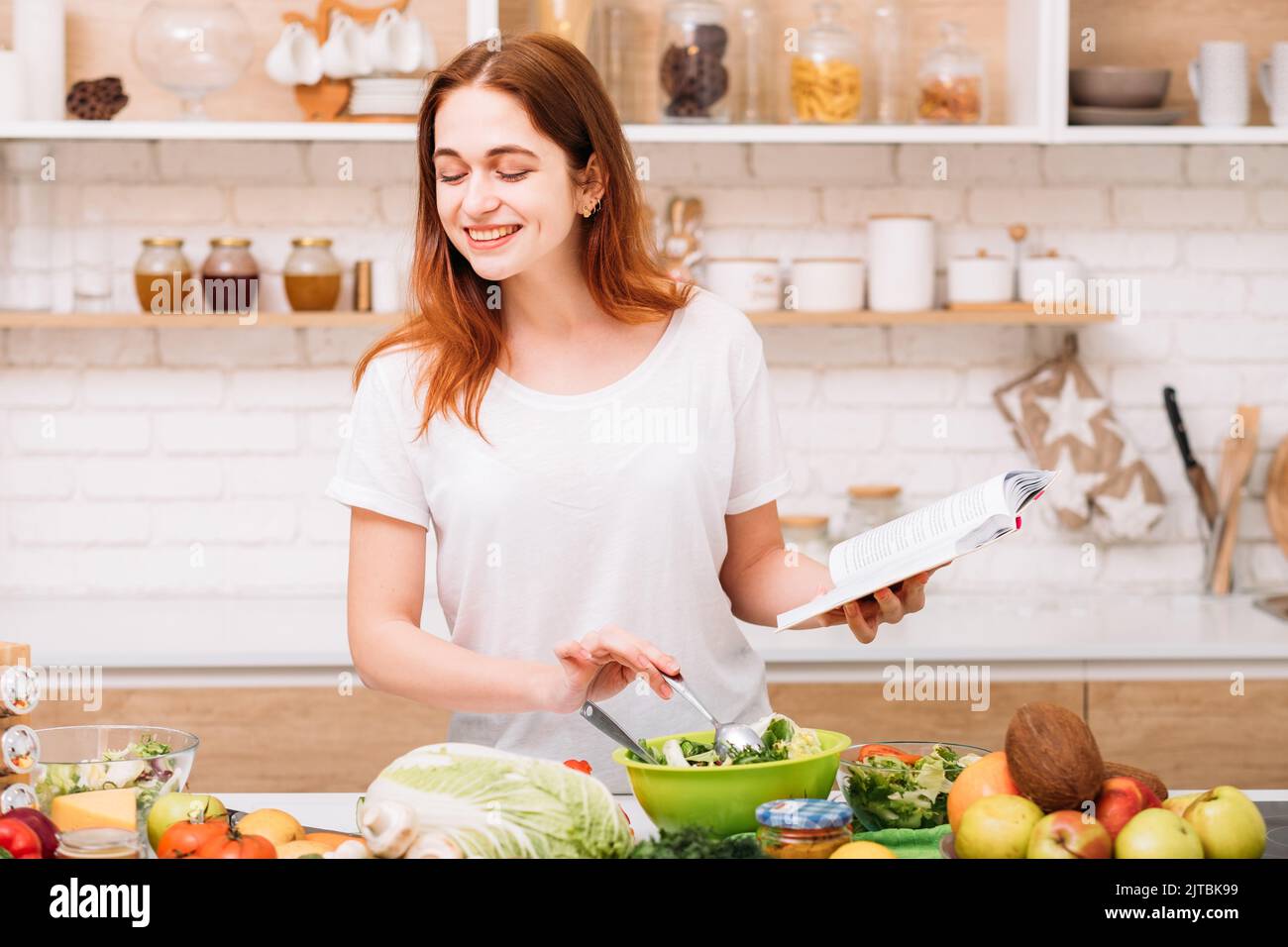healthy lifestyle organic dinner recipe food fit Stock Photo - Alamy