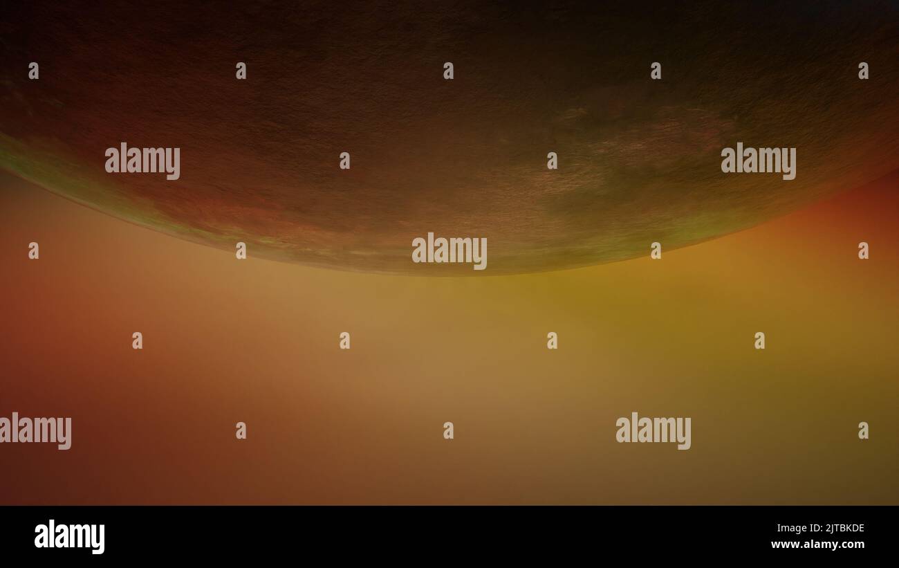 3d rendering. planet mars floating Close up of part of a computer ...