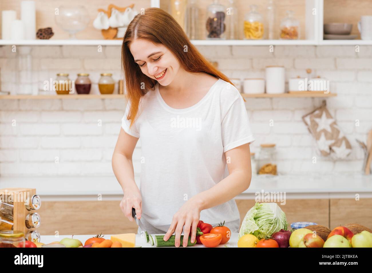 health care eat fit balanced nutrition vegetables Stock Photo - Alamy