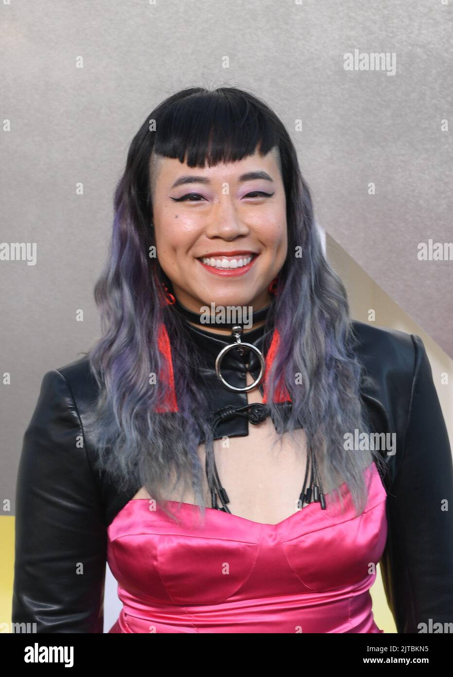 Newark, USA. 28th Aug, 2022. Zeez Louize attends the 2022 MTV VMAs at ...