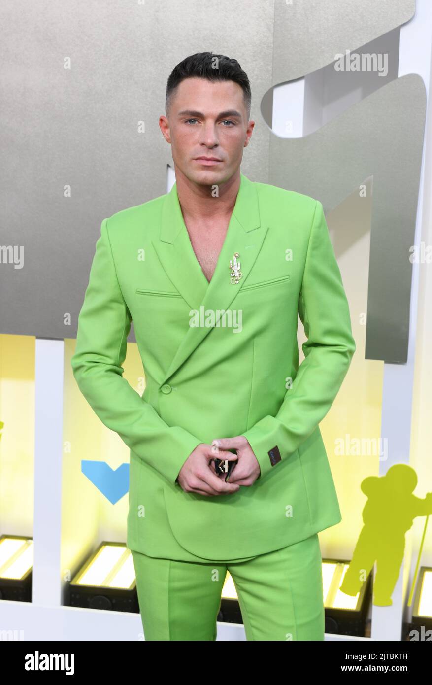 Newark, USA. 28th Aug, 2022. Colton Haynes attends the 2022 MTV VMAs at ...