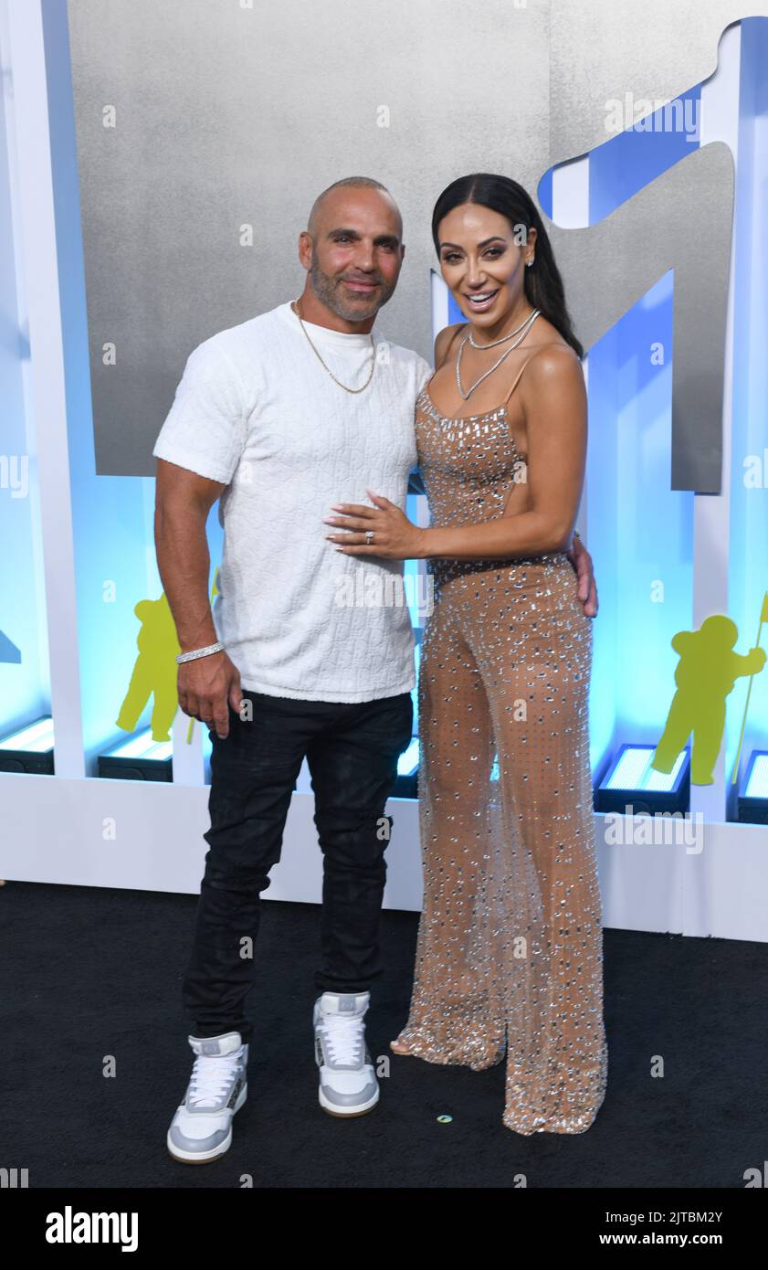 Newark, USA. 28th Aug, 2022. Joe Gorga and Melissa Gorga attends the ...
