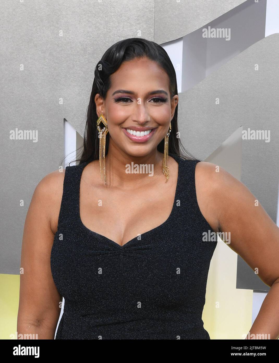 Newark, USA. 28th Aug, 2022. Nessa Diab attends the 2022 MTV VMAs at ...