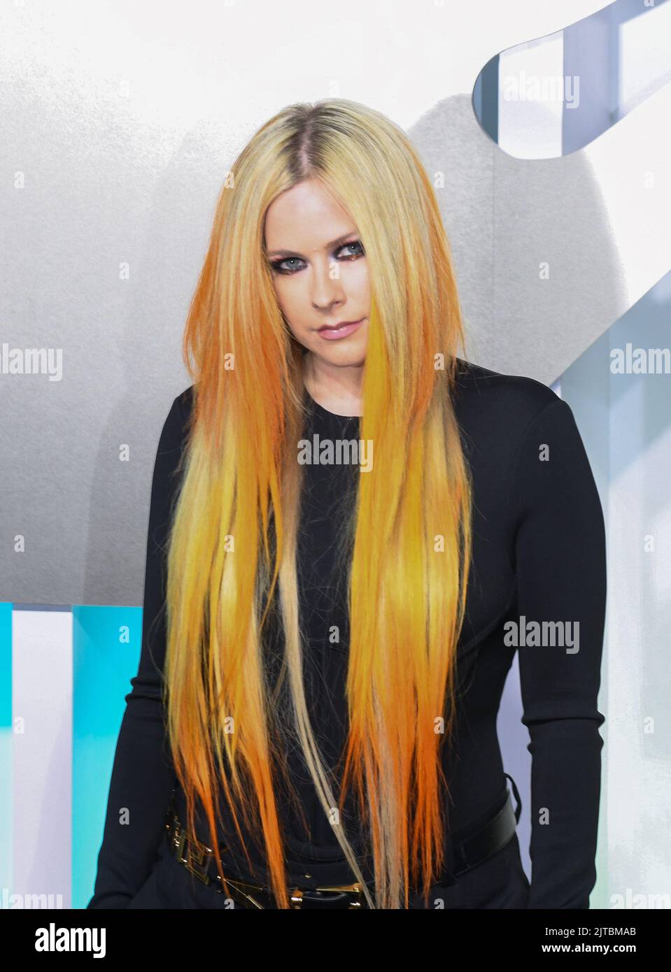 Newark, USA. 28th Aug, 2022. Avril Lavigne attends the 2022 MTV VMAs at ...