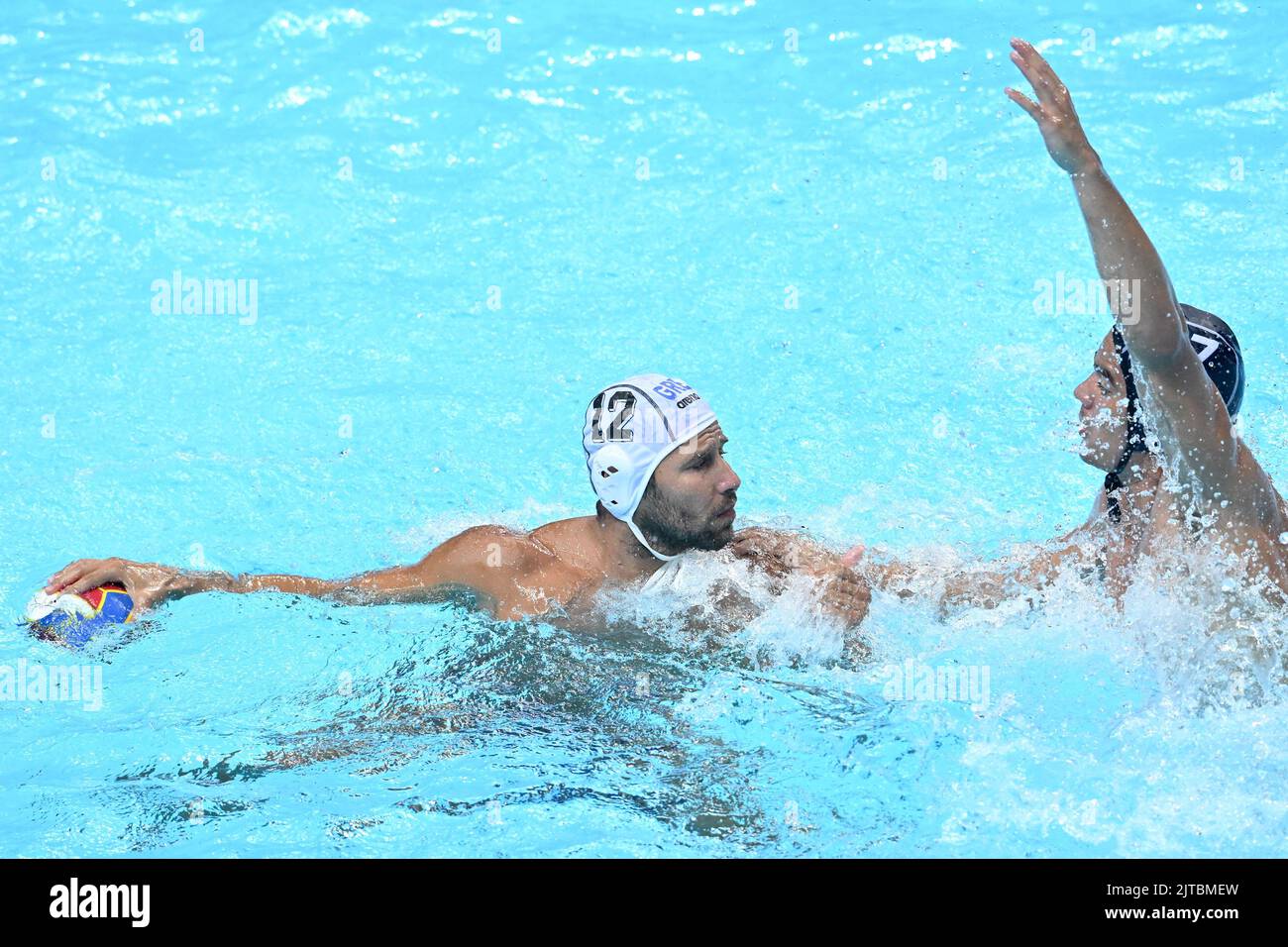 SPLIT, CROATIA - AUGUST 29: Angelos Vlachopoulos of Greece in action ...