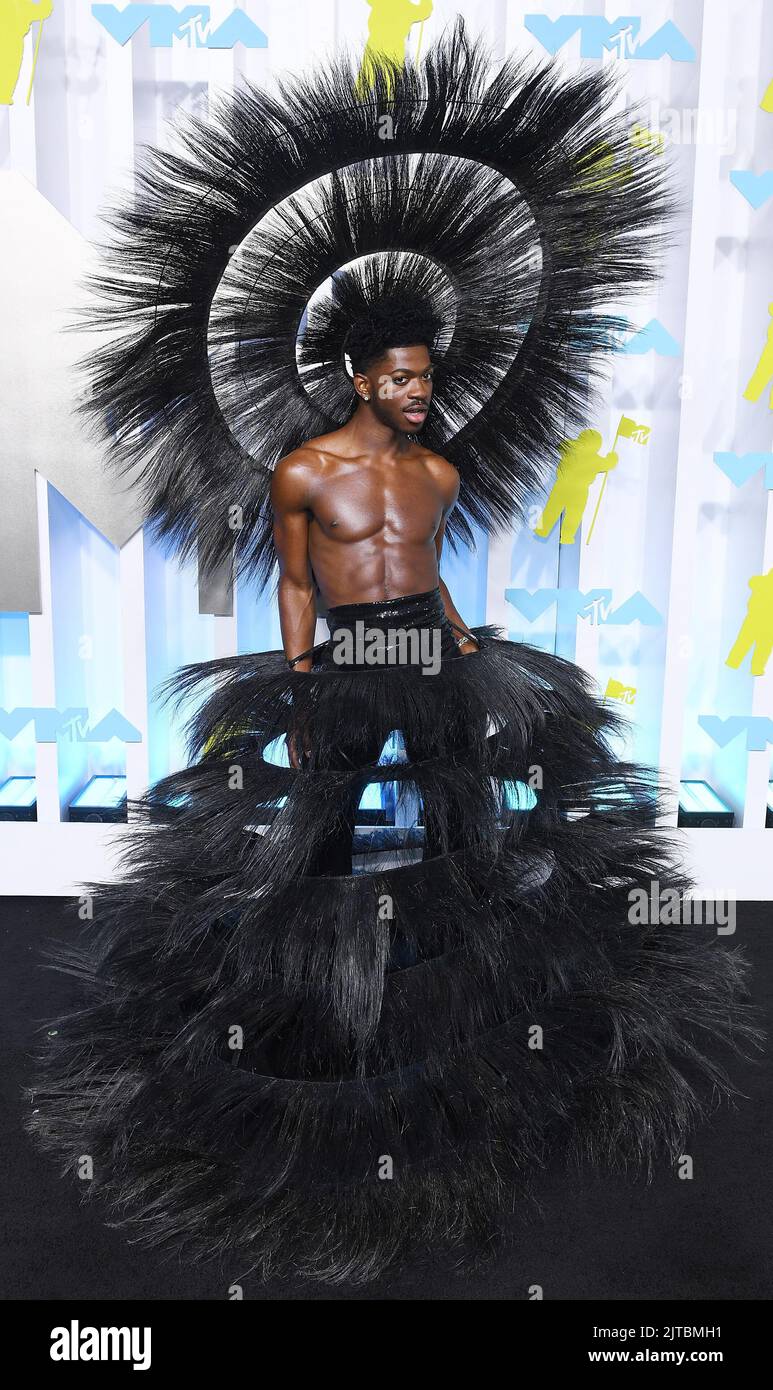 Newark, USA. 28th Aug, 2022. Lil Nas X attends the 2022 MTV VMAs at ...