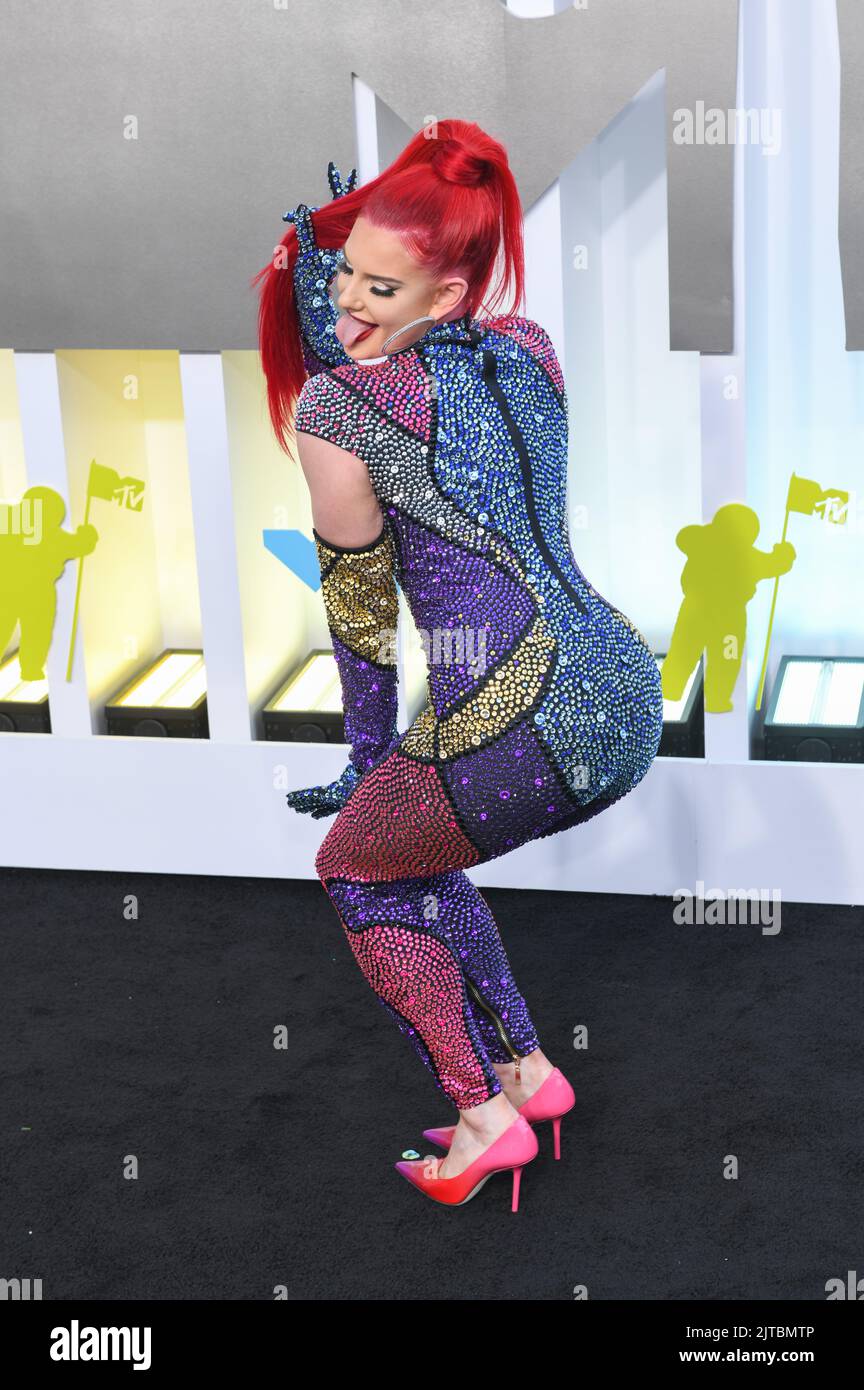 Newark, USA. 28th Aug, 2022. Justina Valentine attends the 2022 MTV ...