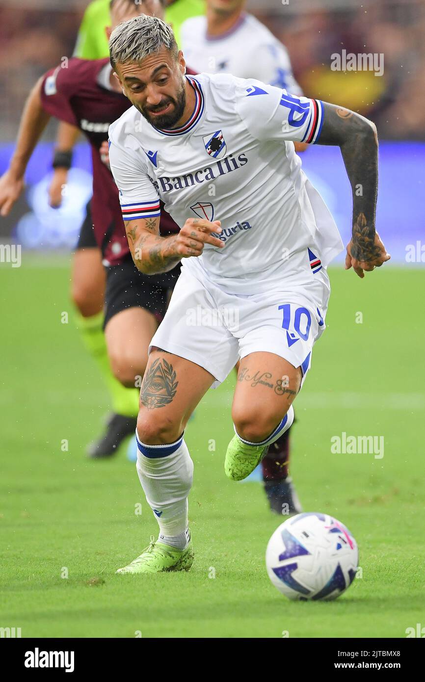 Francesco Caputo of Sampdoria during the Serie A match between US ...