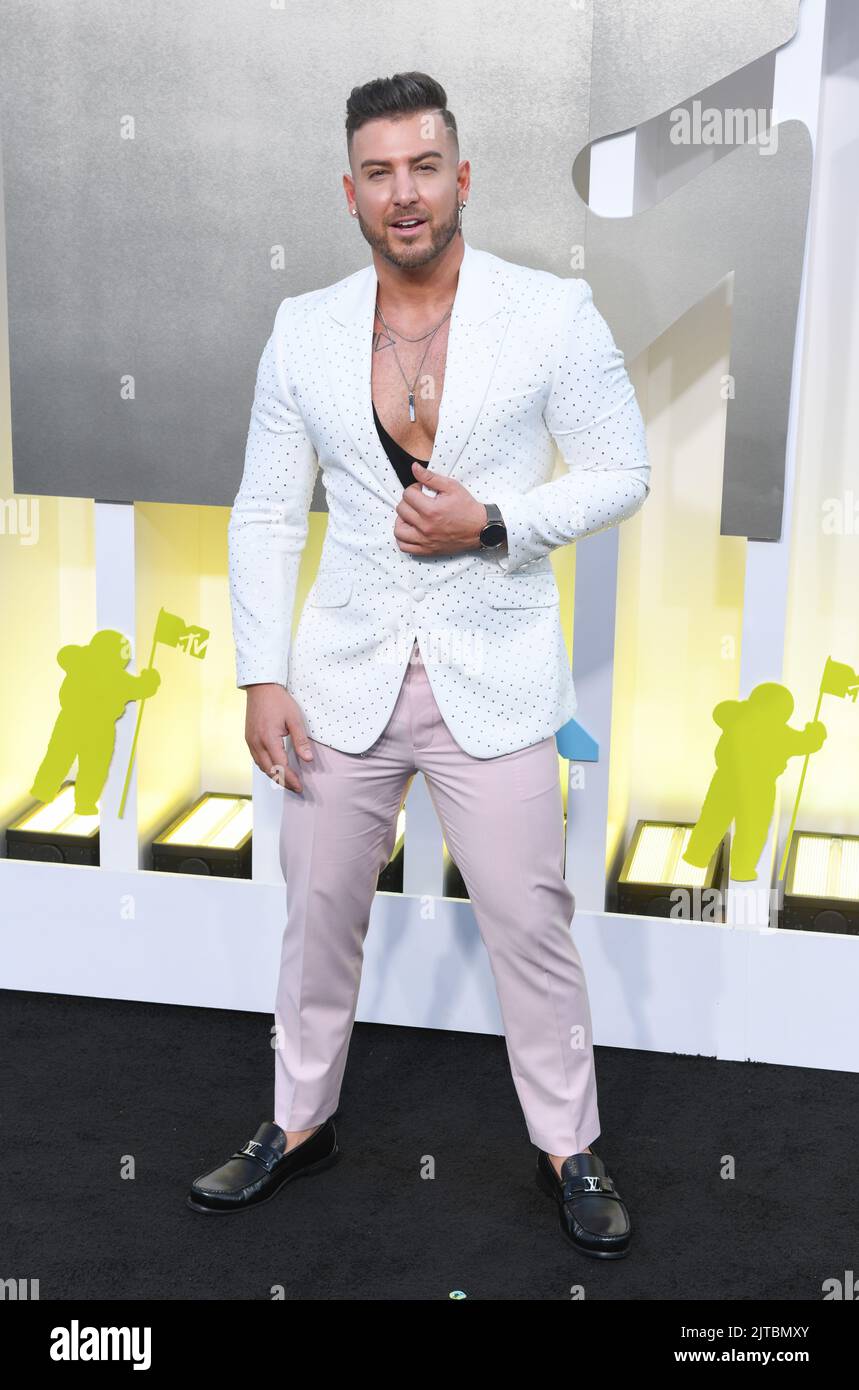 Newark, USA. 28th Aug, 2022. Mike Mulderrig attends the 2022 MTV VMAs ...