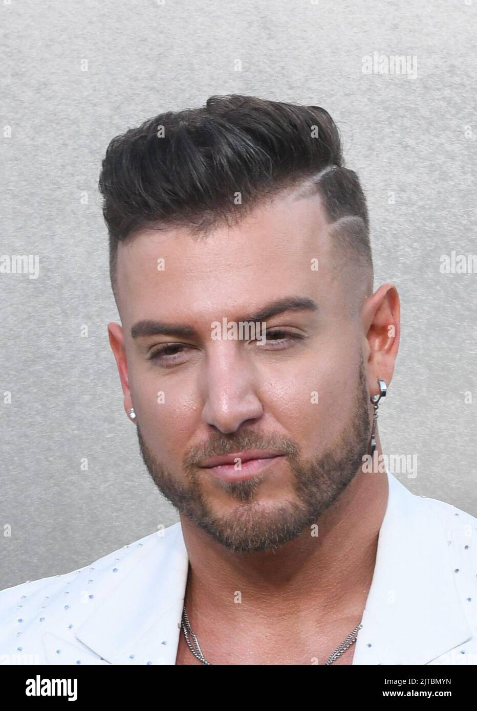 Newark, USA. 28th Aug, 2022. Mike Mulderrig attends the 2022 MTV VMAs ...