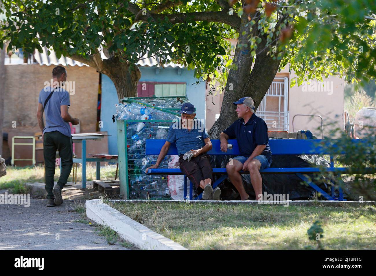 ODESA REGION, UKRAINE - AUGUST 29, 2022 - IDPs reside at the kibbutz ...