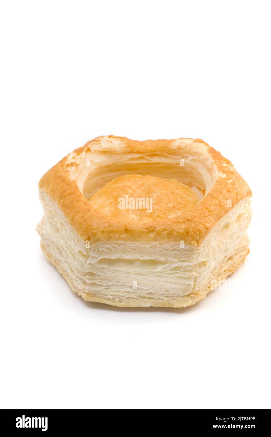 Macro Image of Pastry Shell Isolated on White Background Vertical Stock ...