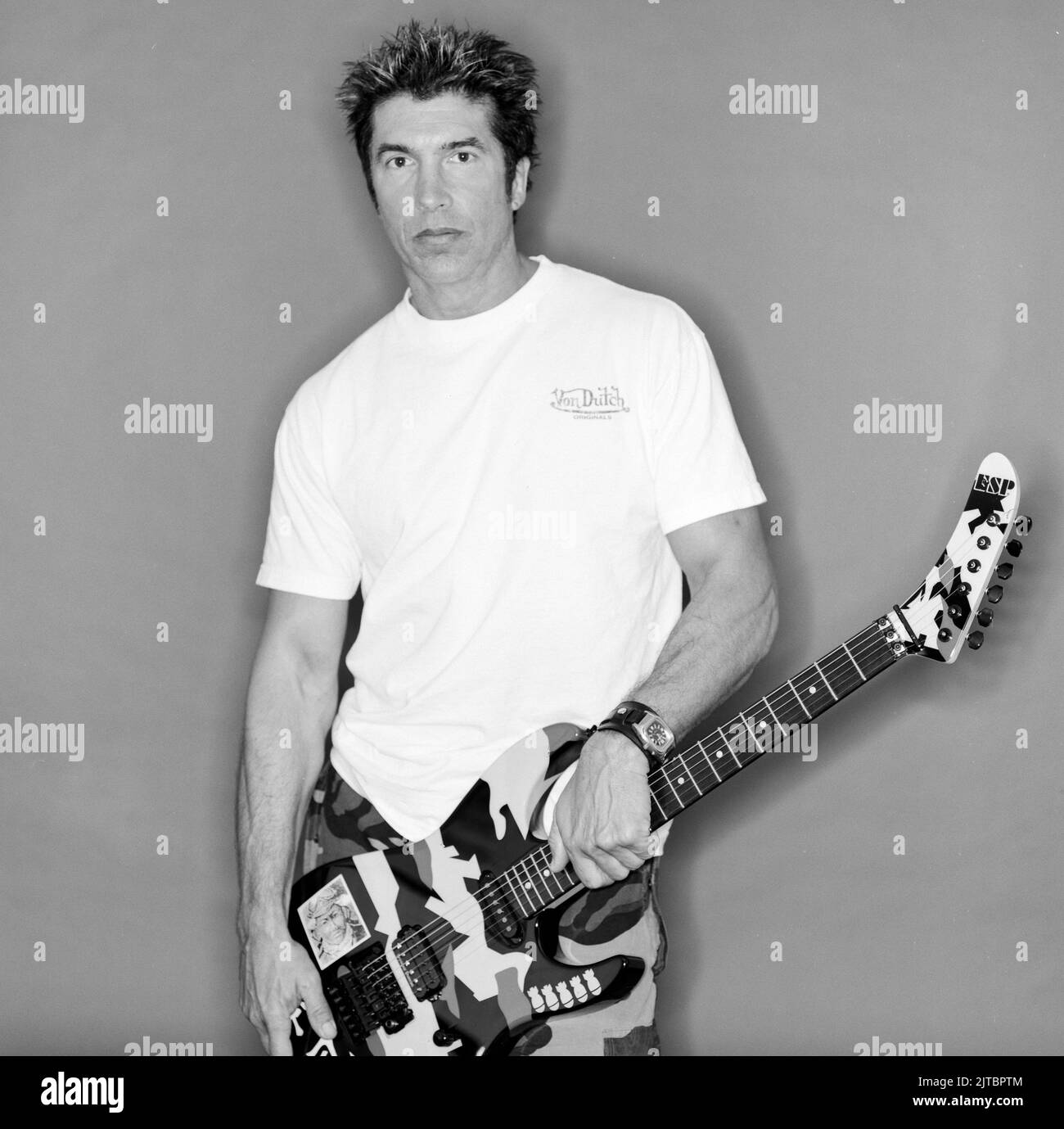 Los Angeles Ca: Portraits of George Lynch taken in 1999 Credit: Ross ...