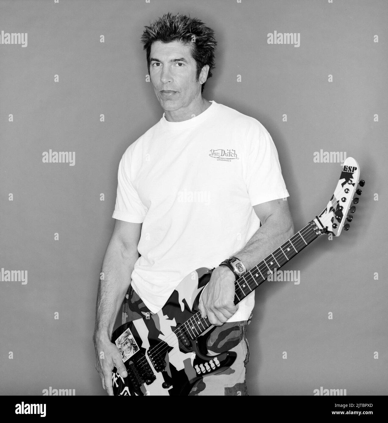 Los Angeles Ca: Portraits of George Lynch taken in 1999 Credit: Ross ...