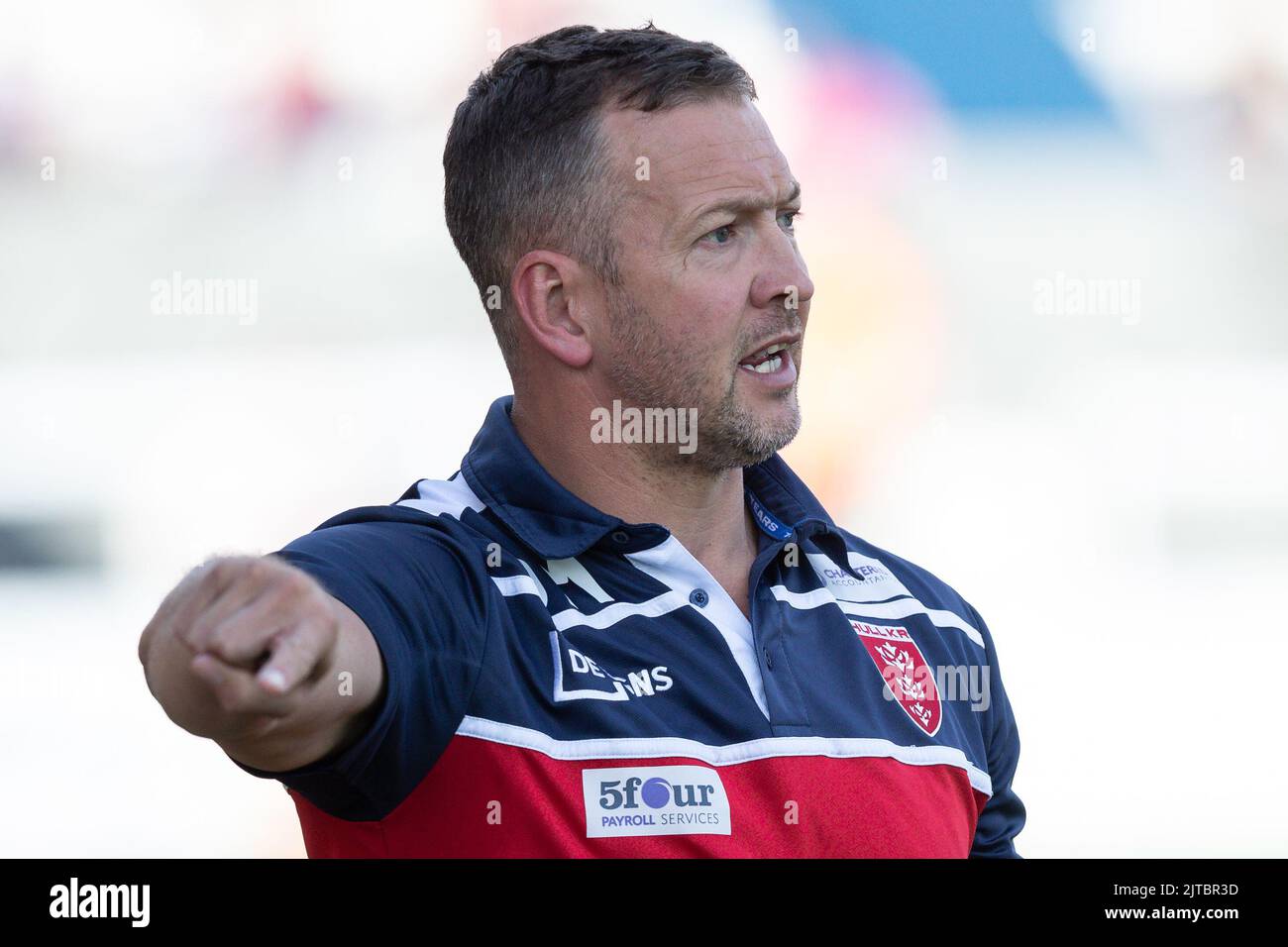 Daniel McGuire Head Coach of Hull KR gestures during the game Stock ...