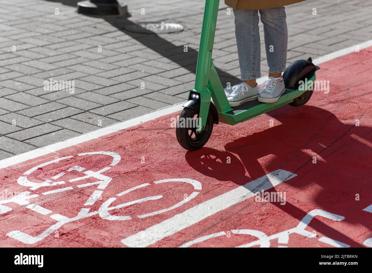 Scooter In Bike Lane at Laura Mullen blog