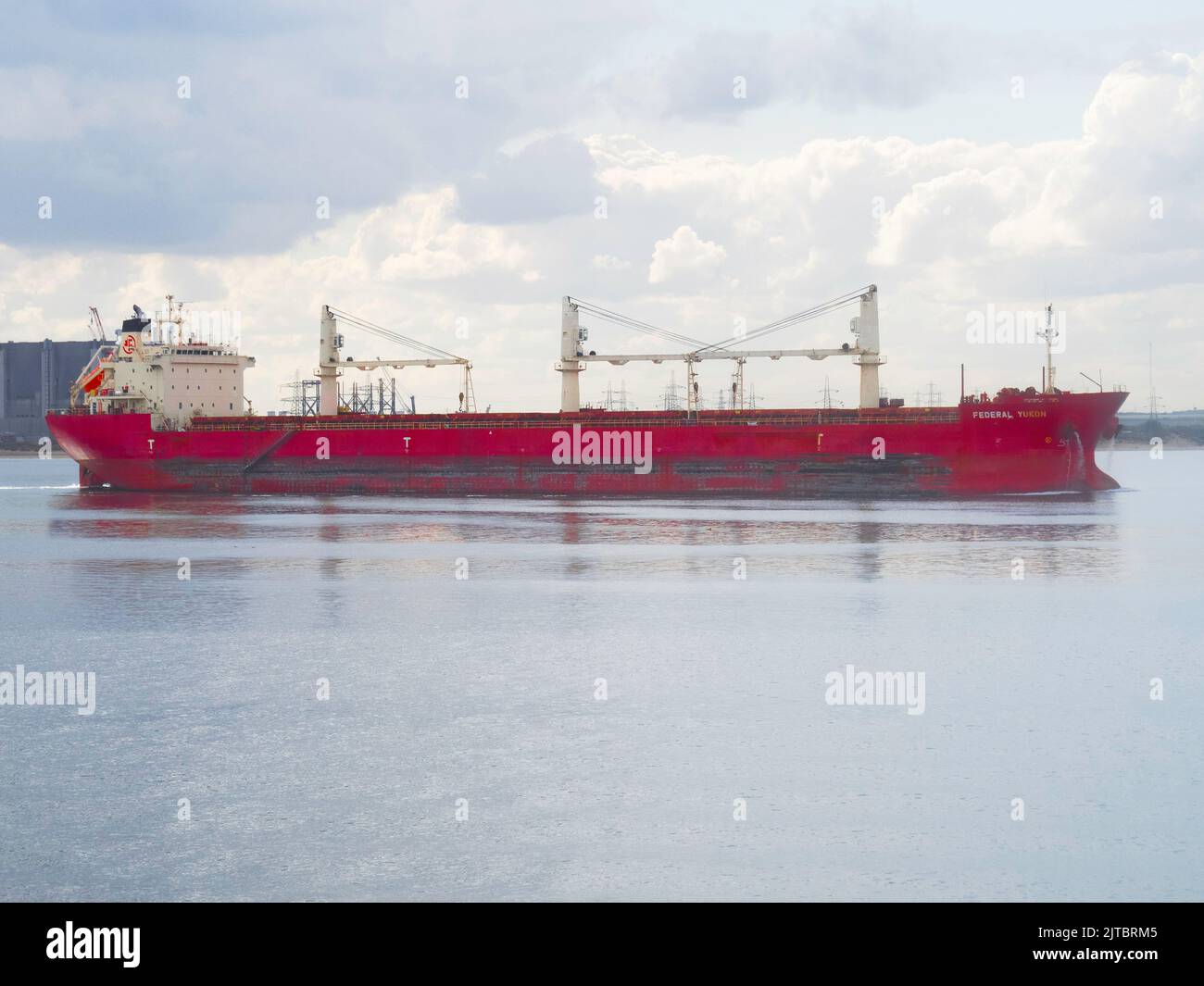 Bulk carrier ship FEDERAL YUKON IMO:9205897 departing from Teesport ...