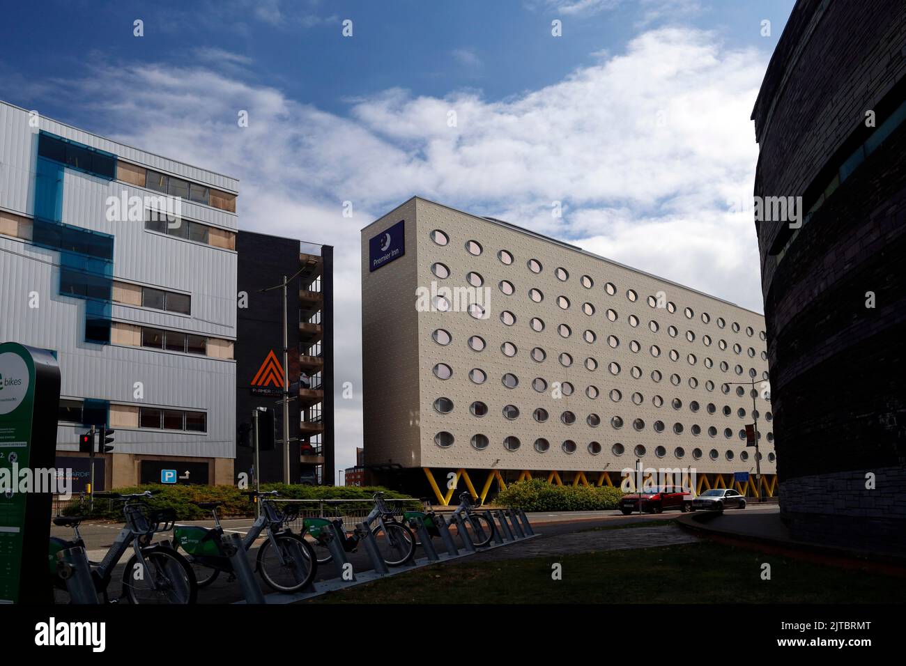 Attractive and unusual design at Premier Inn, Cardiff Bay. Cardiff ...