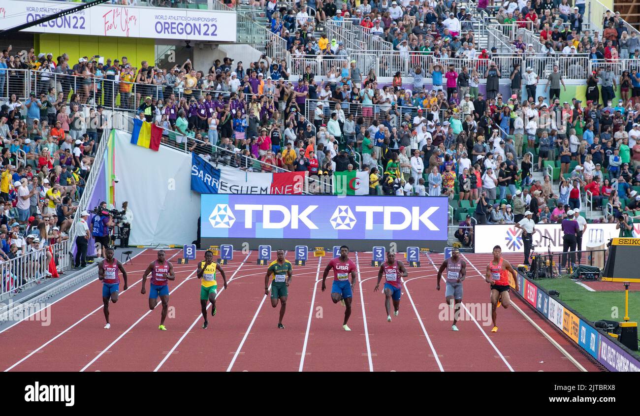 Trayvon Bromell, Christian Coleman, Oblique Seville, Akani Simbine ...