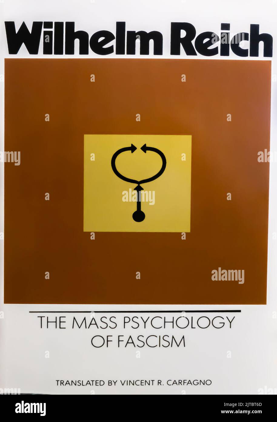 The Mass Psychology of Fascism Book by Wilhelm Reich. 1933 Stock Photo ...