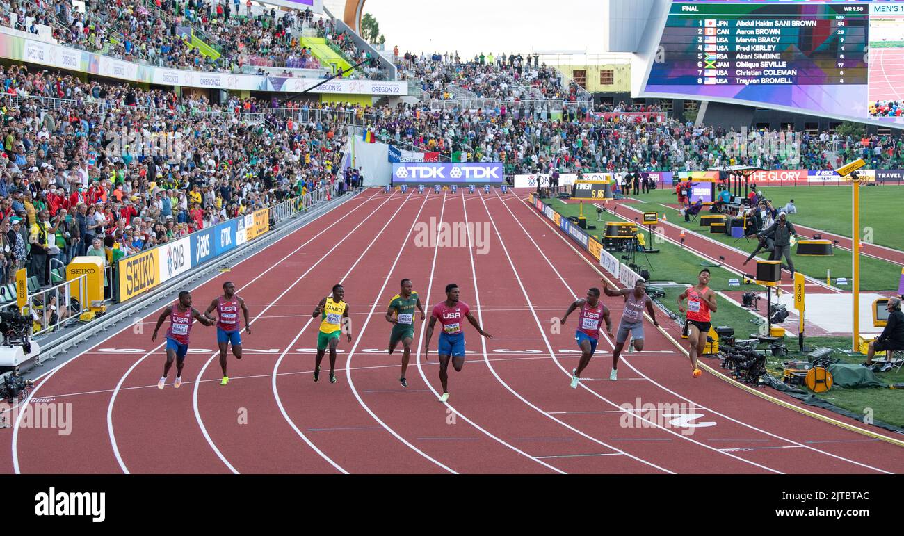 Trayvon Bromell, Christian Coleman, Oblique Seville, Akani Simbine ...
