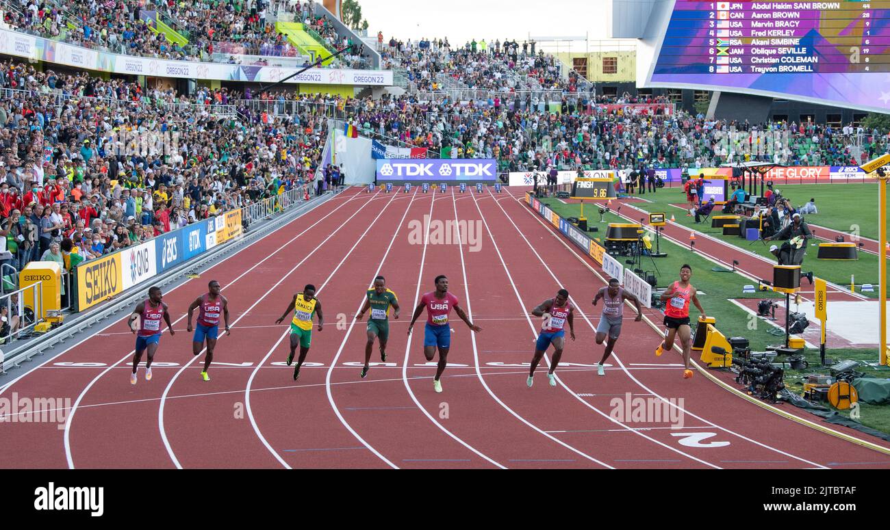 Trayvon Bromell, Christian Coleman, Oblique Seville, Akani Simbine ...