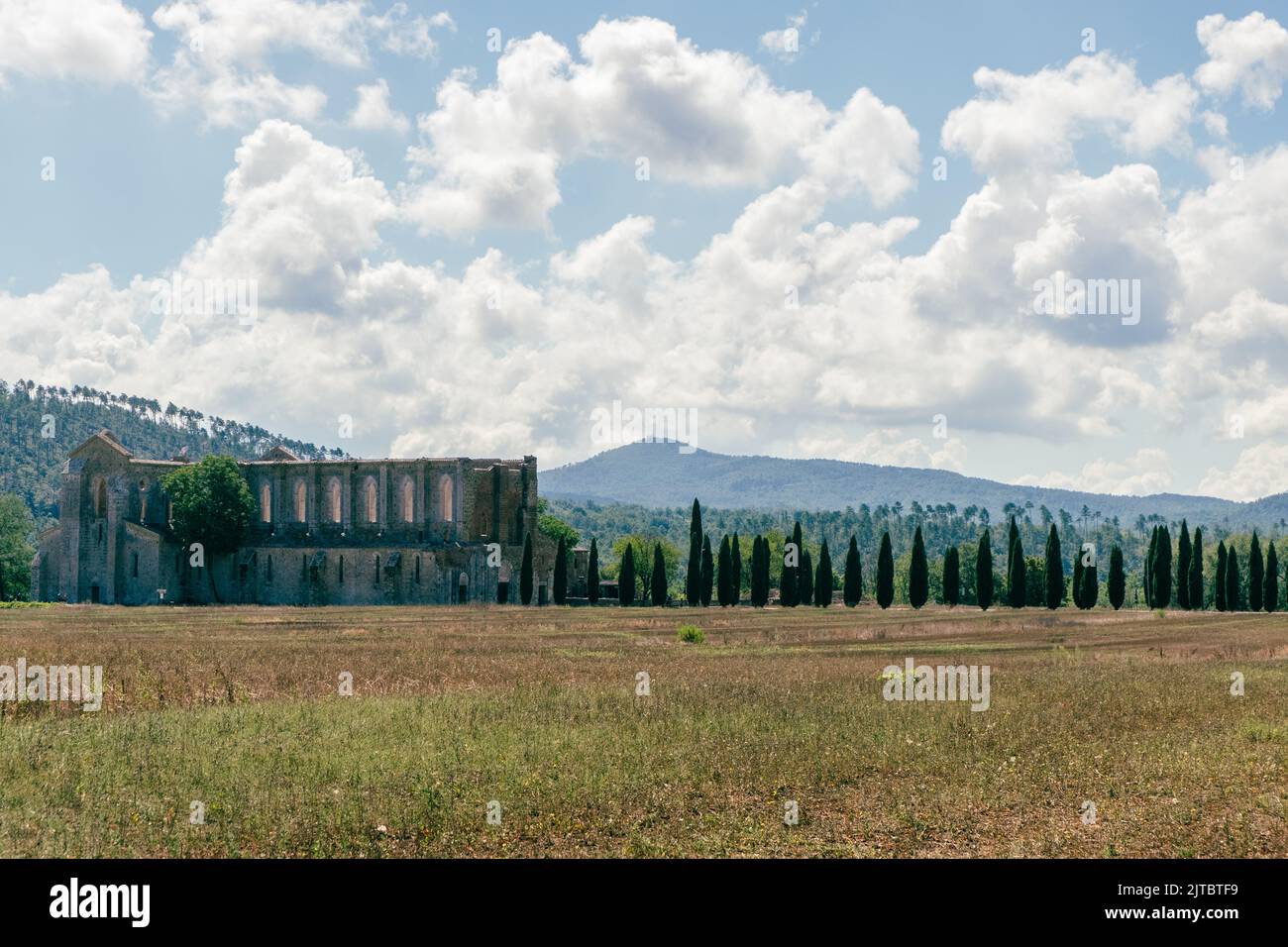 Beautiful view of Tuscany landscape and landmarks. Summer in Italy ...