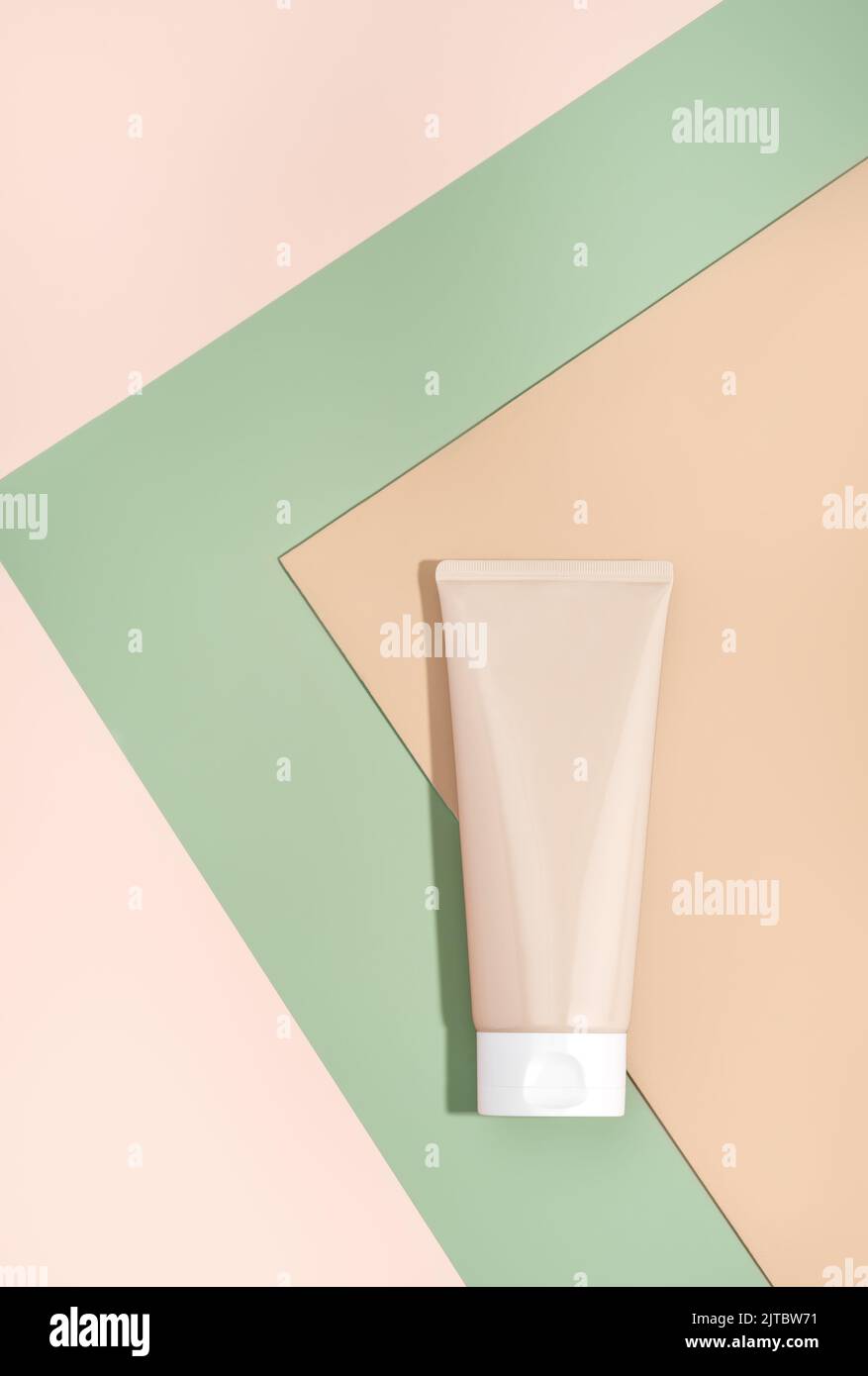 Cosmetic skin care product body lotion, shampoo, face cream or mask ...