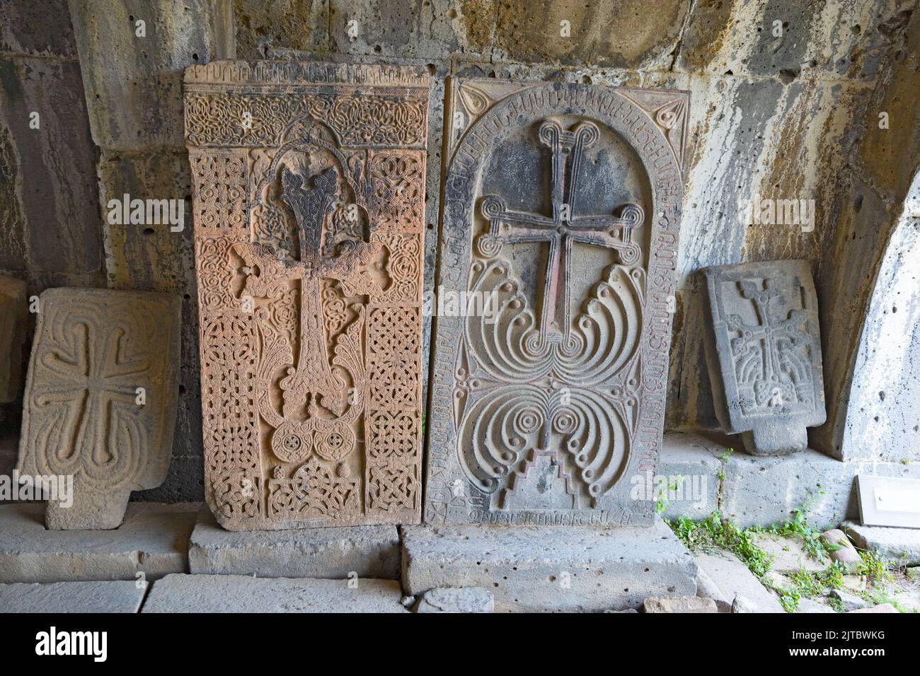 Armenian cross stones (khatchkar, khatchkars) in the Christian ...