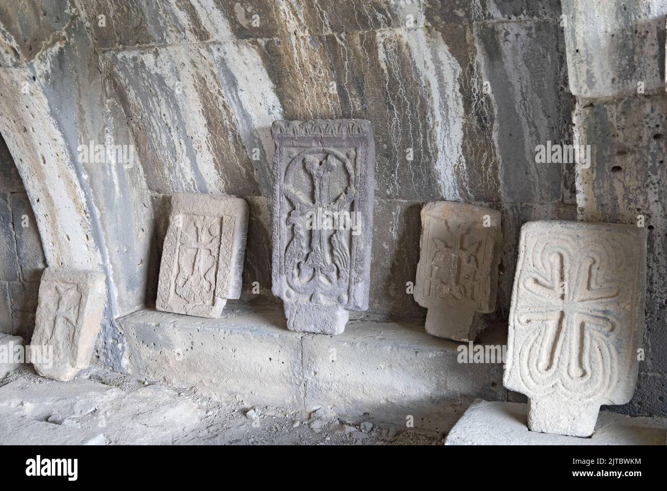 Armenian cross stones (khatchkar, khatchkars) in the Christian ...