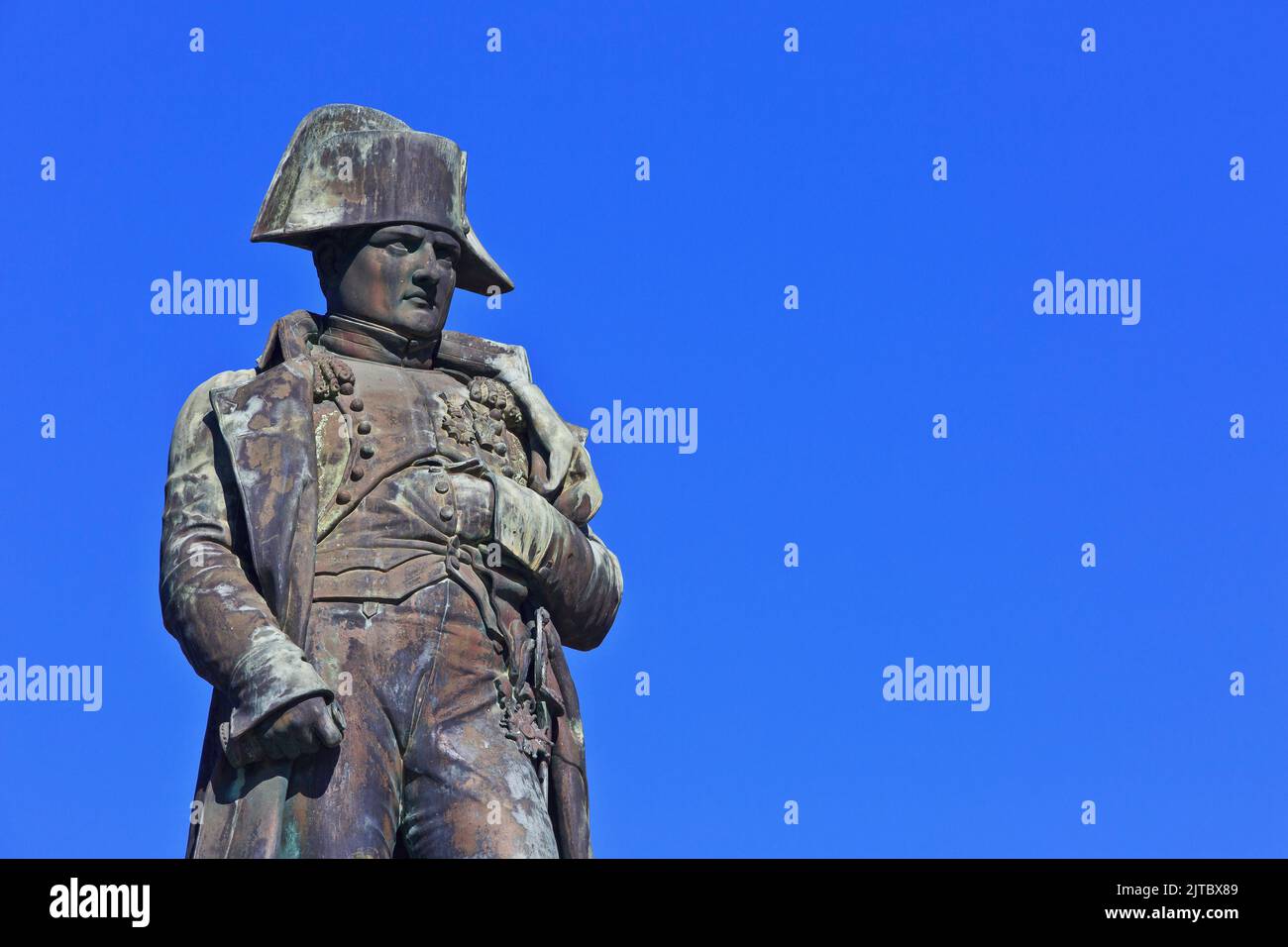 Monument to Napoleon I (1769-1821), Emperor of the French, in Ajaccio ...