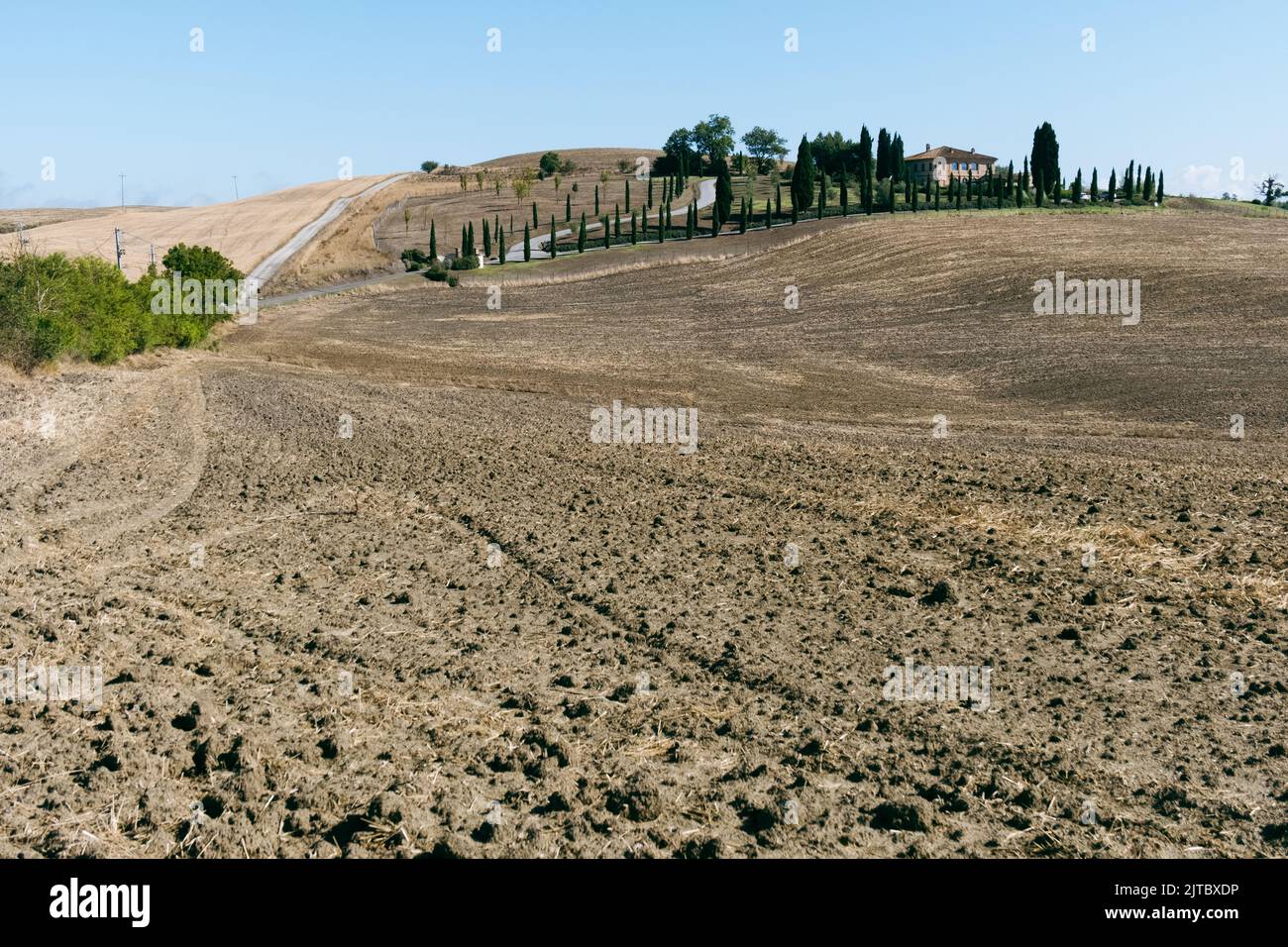 Beautiful view of Tuscany landscape and landmarks. Summer in Italy ...