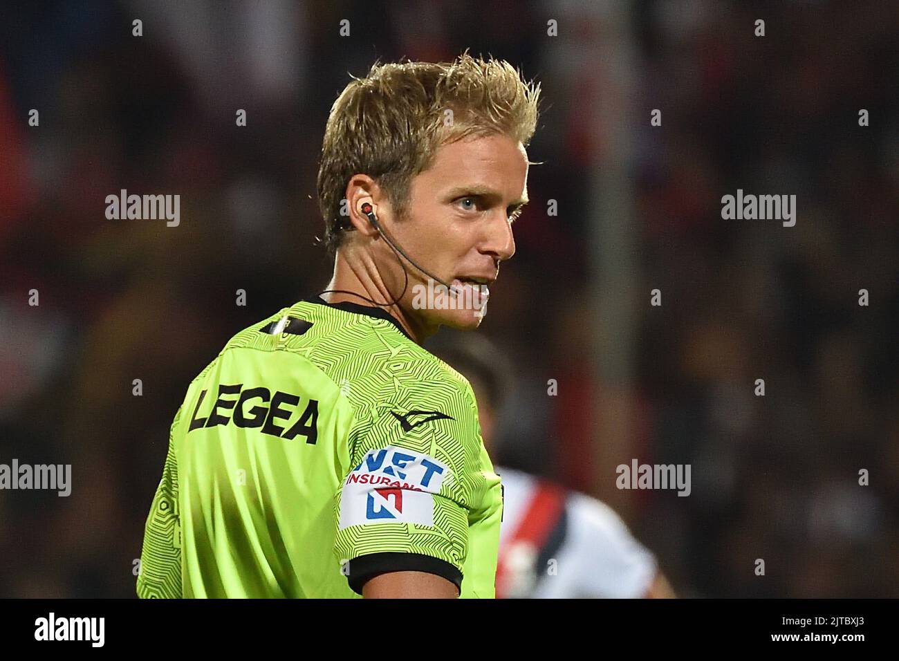 Arena Garibaldi, Pisa, Italy, August 28, 2022, The referee Daniele ...