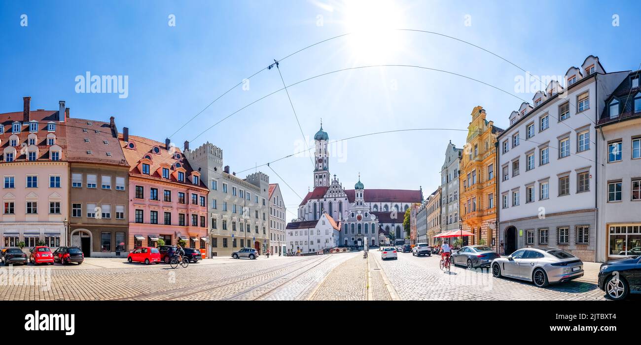 Basilica Saintt Ulrich and Afra, Augsburg, Bavaria, Germany Stock Photo ...